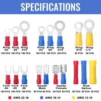 China Automotive Durable Non Insulated Terminals Anti Corrosion Lightweight 840pcs for sale