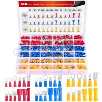 China Residential Wire Non Insulated Ring Terminals Weather Resistant Practical 540pcs for sale