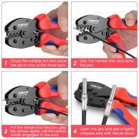 China Practical Ergonomic MC4 Crimping Tool Kit , Portable MC4 Connector Crimping Tool for sale