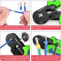 China Alloy Steel Ferrule Wire Crimper Set Portable Anti Oxidation for sale