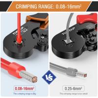 China AWG 23-10 Ferrule Wire Crimper Tool Alloy Steel Brass Material for sale