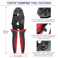 China Black 10-20 AWG Wire Crimper Tool Insulated Nylon Multipurpose for sale