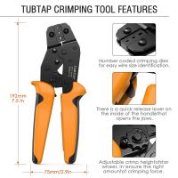 China Practical Alloy Pin Terminal Crimper , Portable Pin Type Crimping Tool for sale