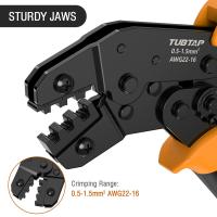 China Practical Alloy Pin Terminal Crimper , Portable Pin Type Crimping Tool for sale