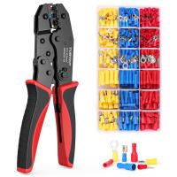 China Automotive Black Wire Crimper Set AWG 20-10 With Insulated Terminals for sale