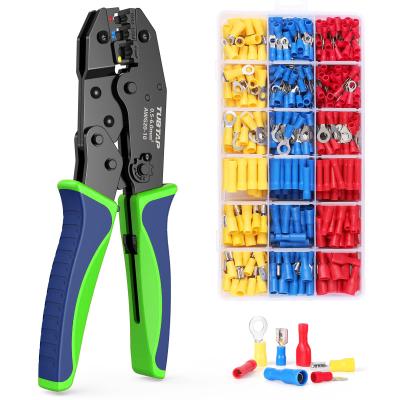 China Ergonomic Adjustable Wire Crimper Set Abrasion Resistant Durable for sale