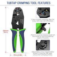 China Ergonomic Adjustable Wire Crimper Set Abrasion Resistant Durable for sale