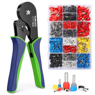 China Hexagonal Electrical Wire Crimper Set 1150 Pieces Terminals For 0.05-16mm2 for sale