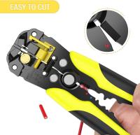China Portable Yellow Wire Stripper Tool For 24-10 AWG Adjustable Gauge for sale