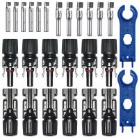 China AWG 14-10 Solar Panel Wire Connectors Multipurpose 6 Pairs for outdoor for sale