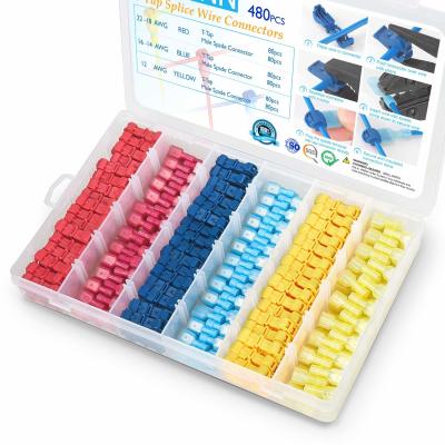 China Practical Electrical Wire Disconnect Terminal Quick Splice Portable T Tap 480pcs for sale