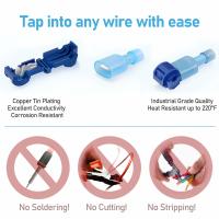 China Practical Electrical Wire Disconnect Terminal Quick Splice Portable T Tap 480pcs for sale