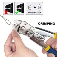 China Rustproof Portable Wire Crimp Sleeves Swaging Tool Multipurpose for sale