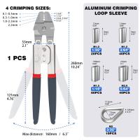 China Industrial Wire Crimp Sleeves Swaging Tool Anticorrosive 2.2mm 2/32inch for sale