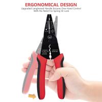 China 8 Inch 3 On 1 Wire Stripper Tool Cutter Multifunctional 0.2kg for sale