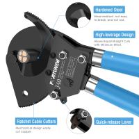 China Practical Ratchet Cable Cutter Tool Up To 600 MCM 300mm2 Blue Color for sale