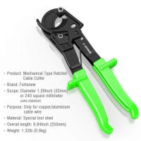 China Heavy Duty Ratchet Cable Cutter Tool Maximum 240mm2 Multicolor for sale