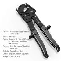 China Multipurpose Black Hand Ratchet Cable Cutters For Automotive Work for sale