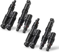 China Waterproof Y Solar PV Connectors Practical FMM+MFF 2 Pairs Lightweight for sale