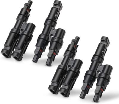 China Waterproof Y Solar PV Connectors Practical FMM+MFF 2 Pairs Lightweight for sale