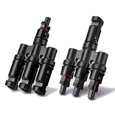 China ISO Y Branch Solar PV Connectors FMMM+MFFF 1 Pairs Multipurpose for sale