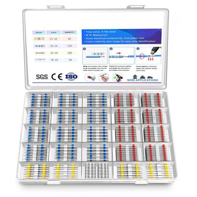 China IP67 Waterproof Heat Shrink Connectors , Multicolor Heat Shrink Wire Terminals 420pcs for sale