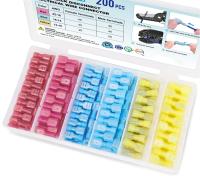 China Durable Quick Wire Disconnect Terminal Kit Male Female Nylon Spade 200pcs for sale