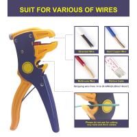China Electrical Practical Crimper Wire Stripper , Multipurpose Cable Stripper Cutter for sale