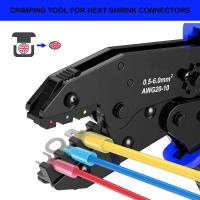 China Industrial Multicolor Wire Crimper Tool Multipurpose 10-20 AWG for sale