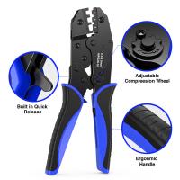 China Industrial Multicolor Wire Crimper Tool Multipurpose 10-20 AWG for sale