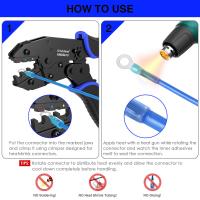 China Industrial Multicolor Wire Crimper Tool Multipurpose 10-20 AWG for sale