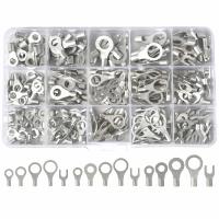 China Tin Plated Fork Non Insulated Terminals Lugs AWG 22-16 16-14 12-10 260PCS for sale