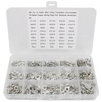 China Copper Wire Fork Non Insulated Terminals Anticorrosive Practical 450PCS for sale
