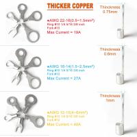 China Copper Wire Fork Non Insulated Terminals Anticorrosive Practical 450PCS for sale