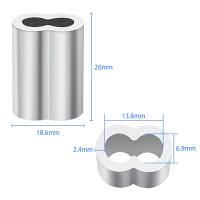 China ISO Aluminum Wire Crimp Sleeves Lightweight 1/4