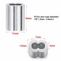 China Rustproof Aluminum Crimping Loop Sleeve Weather Resistant Anti Corrosion for sale