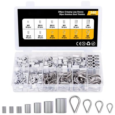 China Practical Aluminum Wire Crimp Sleeves Rustproof For Multiple Sizes Rope for sale