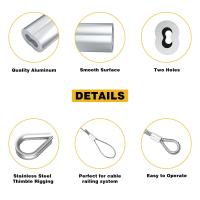 China Practical Aluminum Wire Crimp Sleeves Rustproof For Multiple Sizes Rope for sale