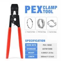 China Alloy Ratcheting PEX Crimping Tool For Fastening Stainless Clamps for sale