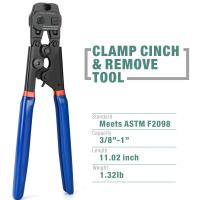 China Practical PEX Ratchet Clamp Tool , Portable PEX Ratcheting Cinch Clamp Tool for sale