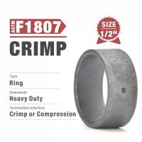 China Skidproof Copper PEX Crimp Rings F1807 Standard 1/2 Inch For Outdoor Plumbing for sale
