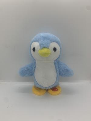 China 100% PP Cotton Stuffed Penguin Plush Toy 30cm Talking Mimicking Gift for Kids for sale