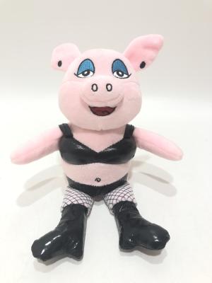 China Recording Repeating Bikini Pig Plush Toy 100% PP Cotton Soft Animated Baby Gift for sale