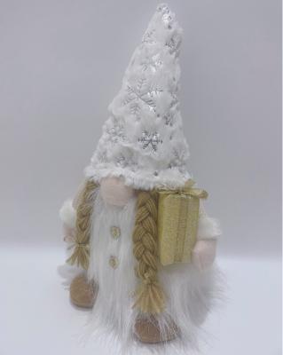 China 30cm Christmas Plush Gnome Stuffed Animal Toy with Music Blingbling Soft PP Cotton Filling for sale