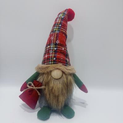 China 30cm Christmas Plush Gnome Stuffed Toy with Music Soft PP Cotton Filling Custom Design for sale