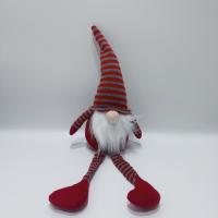 China 30cm Red Plush Gnome Stuffed Toy Christmas Decoration Gift with Music Option for sale