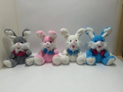 China Sing and PLA Bunny Stuffed Animal Plush Toy 24cm for Baby Shower Infant Gift for sale