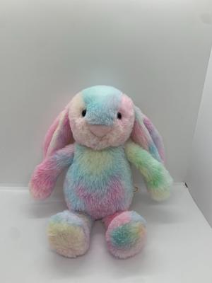China Tie-Dye Bunny Rabbit Plush Toy Recording Repeating Talking Back 30cm Cute Stuffed Animal for sale