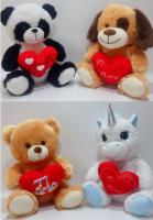 China Plush Toy Set 32cm Teddy Bear Unicorn Panda Dog Soft Stuffed Animal Gift for sale