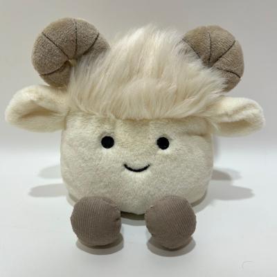 China Microwavable Plush Goat Toy French Lavender Scent 30cm Warmies Heatable Plush for Kids EU Standard for sale
